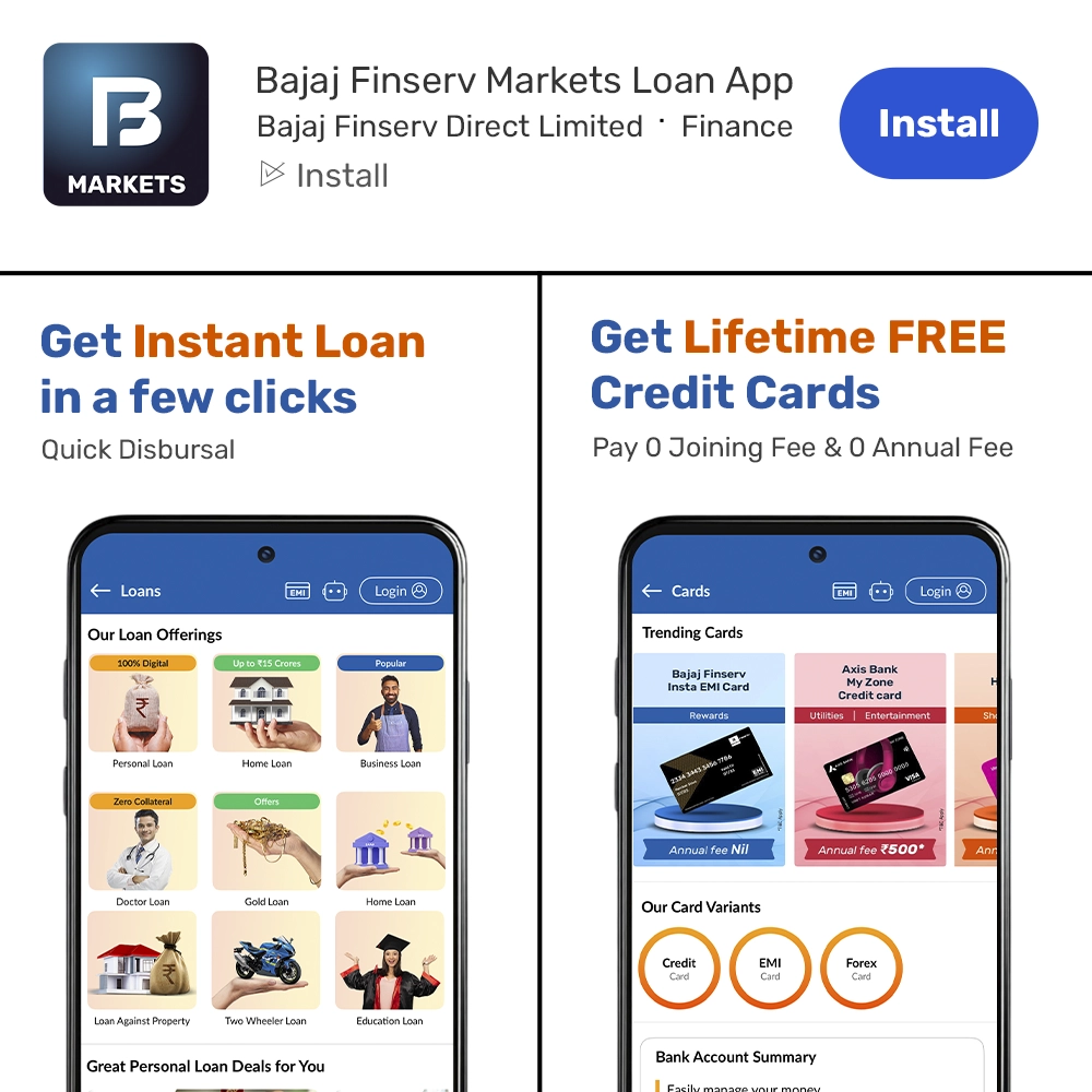 Bajaj Finserv Markets Instant Loan App Online for Android and iOS